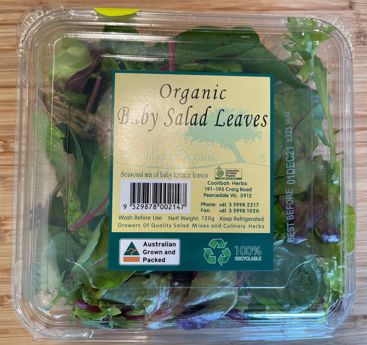 Organic Salad - Pre-pack - 120gm – Monika's Organics